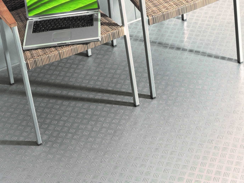 Lagerrest PVC Stück Riffelblech091 [25P-7515]